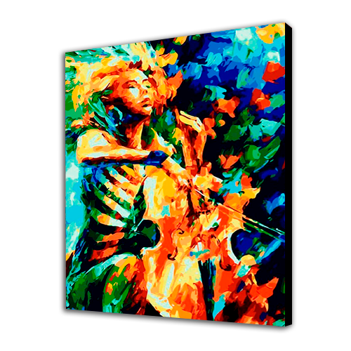 Colorful Guitar Paint by Numbers Kit | Just Paint by Numbers Store