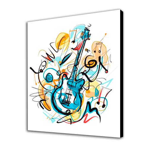 Electric Guitar Paint by Numbers Kit | Just Paint by Numbers Store