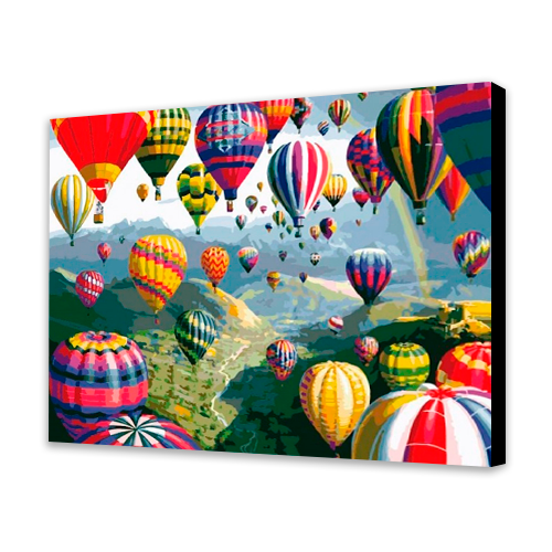 Colorful Balloons - Paint by Numbers Kit | Just Paint by Numbers Store